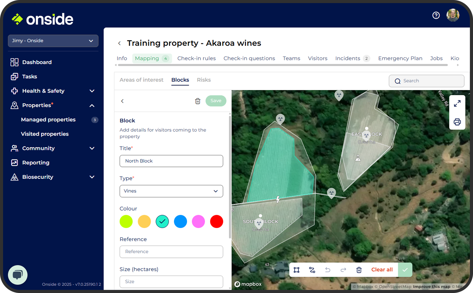 How do I map my property in Onside?